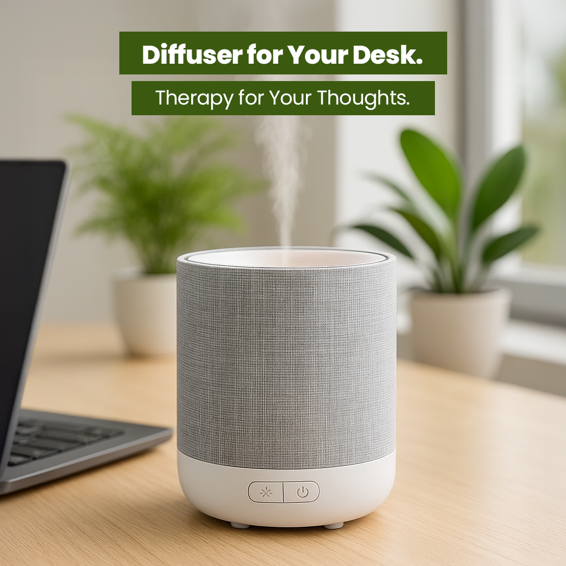 Grey Weave Desk Diffuser – Fruik: Pure Essential Oils